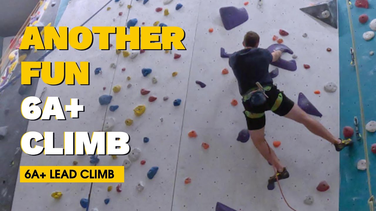 Another fun 6a+ lead climb - YouTube