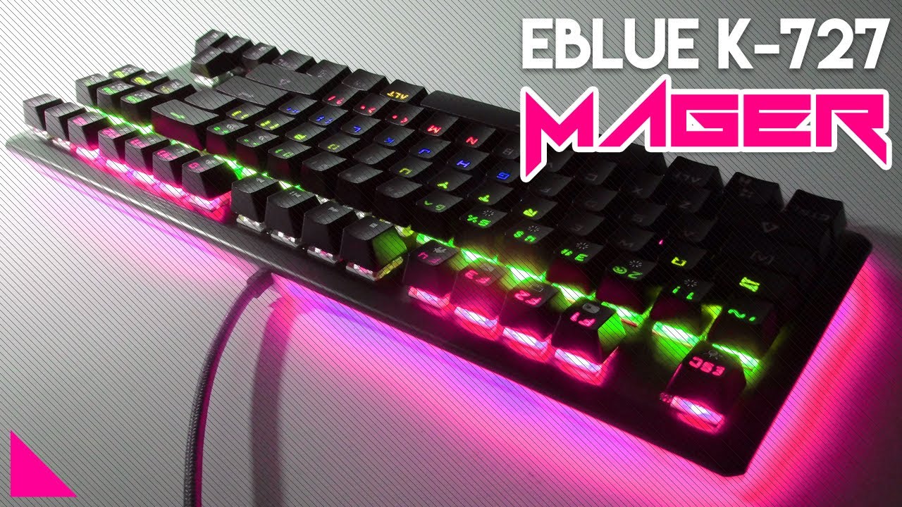 disini ada kibot, kibot cahayanya terang : E-Blue Mazer K-727 - YouTube