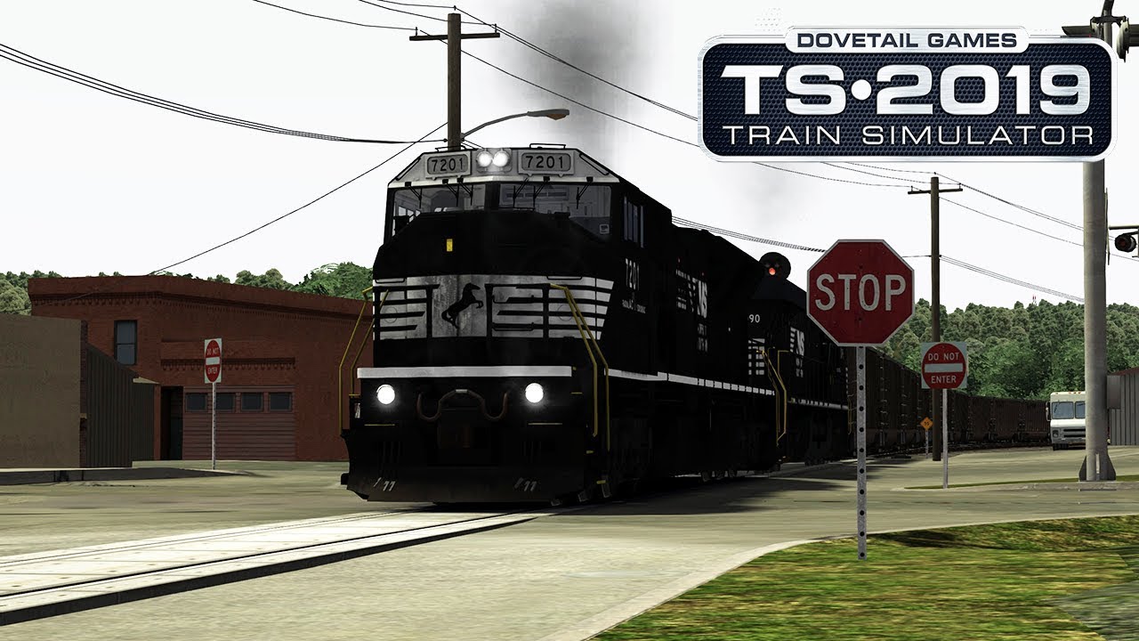 Train Simulator 2019 - NS Coal District - Street Running Portion With ...