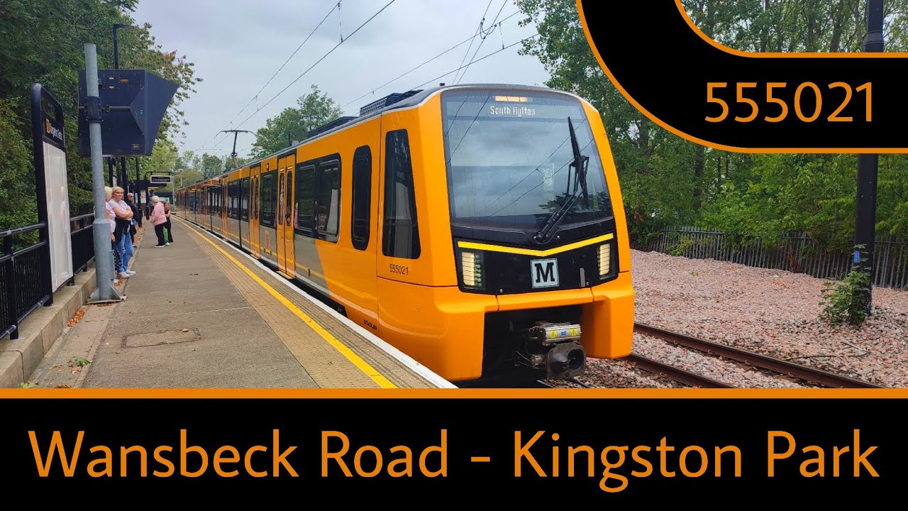 Tyne And Wear Metro Ride | Class 555021 | Wansbeck Road - Regent Centre ...