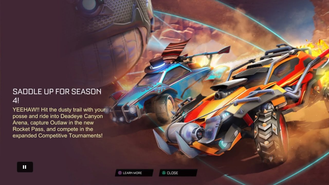 rocket League season 4 competitive unranked match - YouTube
