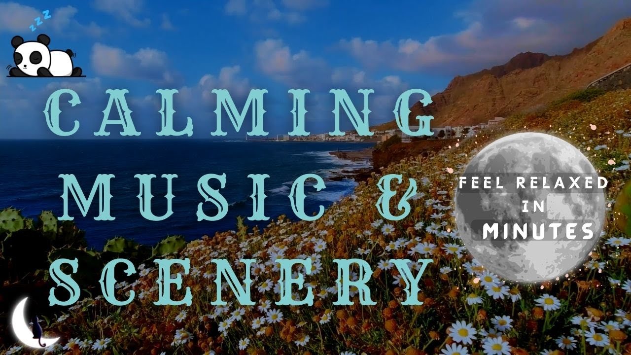 Calm music & scenery for relaxing, studying, or mitigating stress. Stay ...
