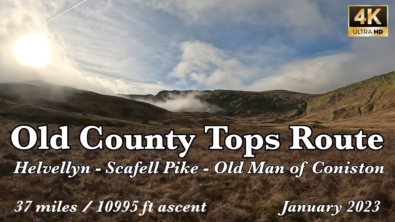 Old County Tops route | Lake District | 4K | January 2023 - YouTube