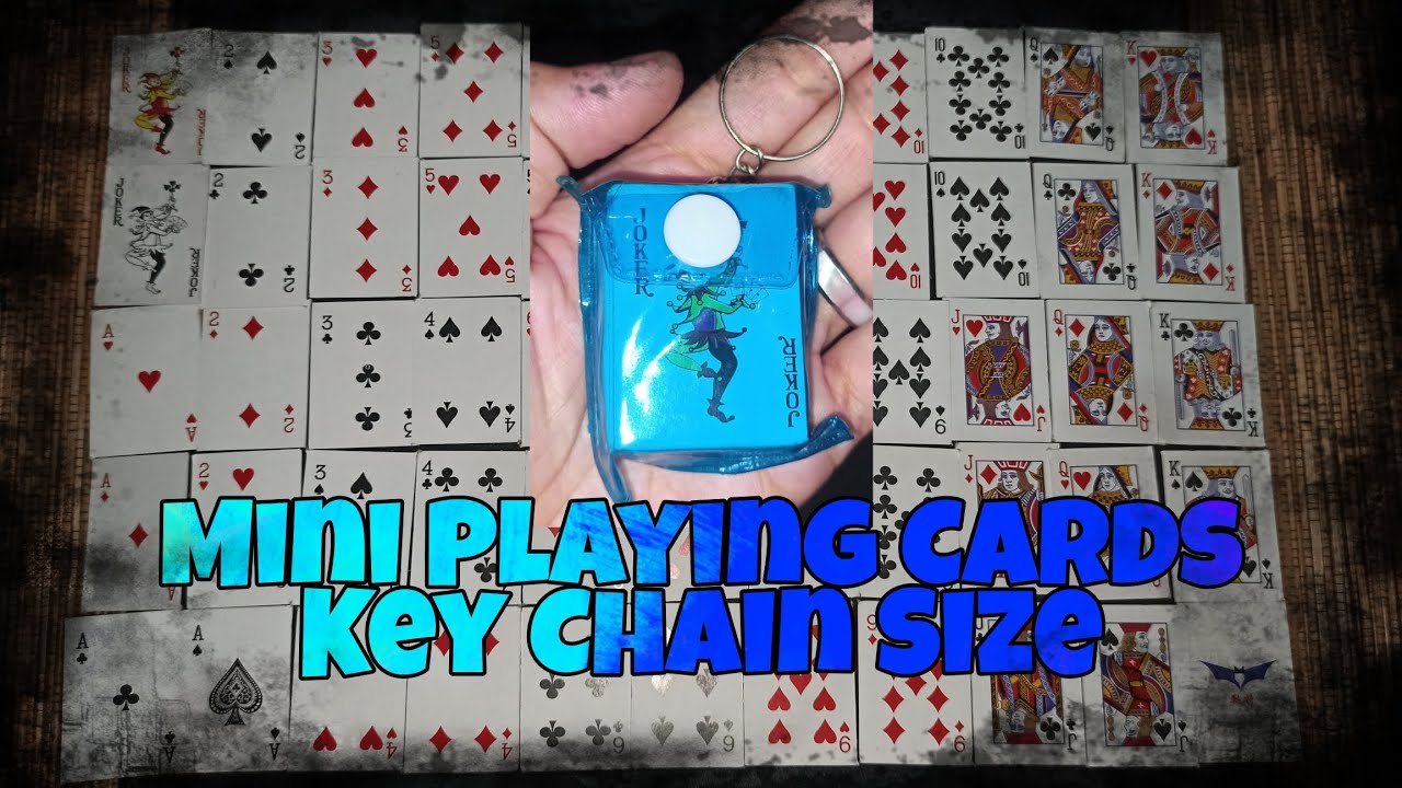 UNBOXING Mini Playing Cards Key Chain Size - YouTube