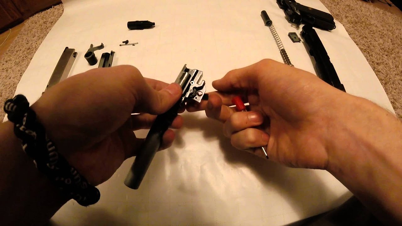 Disassemble & Reassembly of a WE M1911 Airsoft pistol - YouTube
