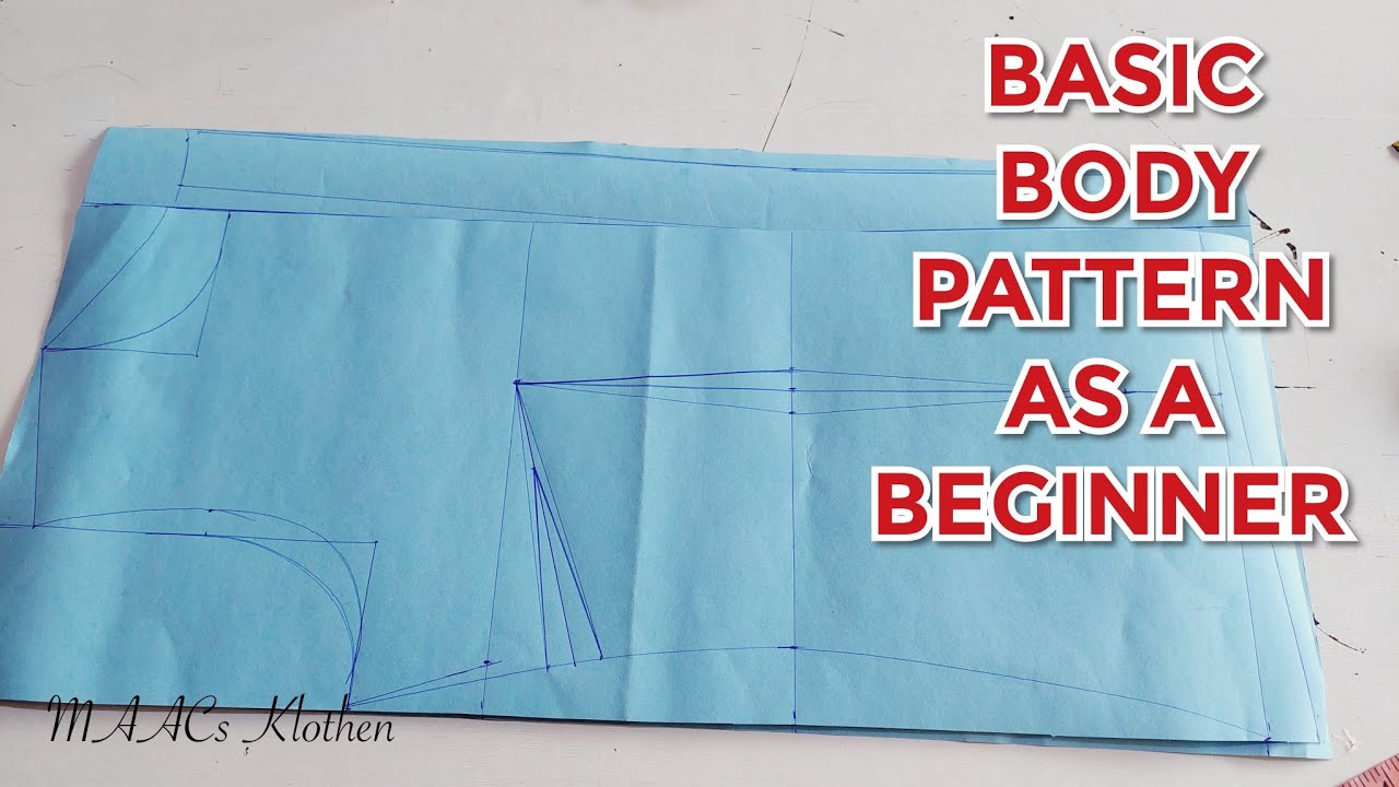 How To Draft A Basic Body Pattern As A Beginner| How To Draft Breast ...