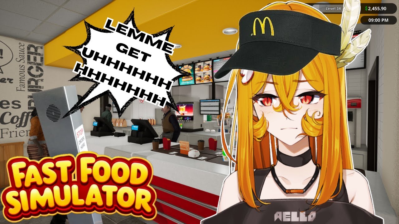 【Fast Food Sim】Welcome to Birb Burger!【Vtuber】 - YouTube