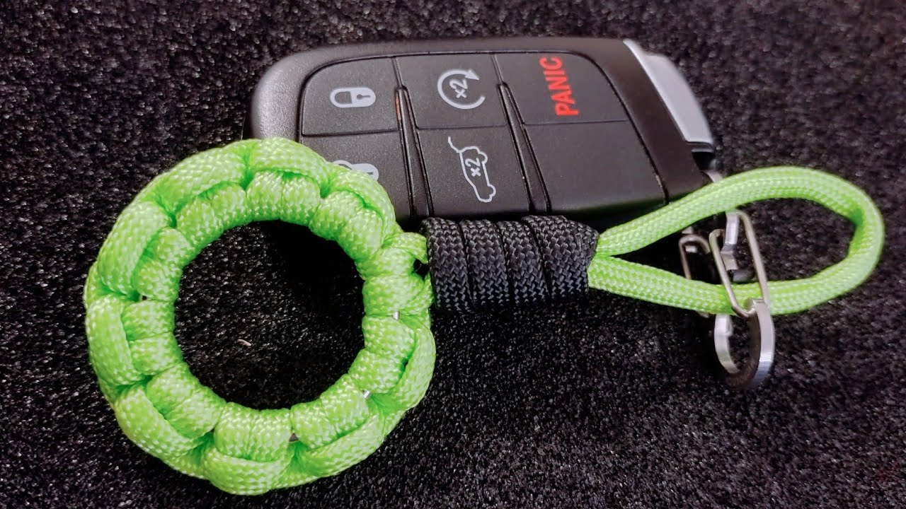 easy way to make a key chain tutorial - YouTube