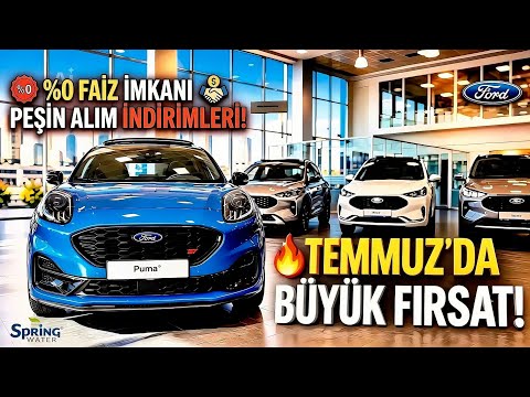 🔥 FORD TEMMUZ KAMPANYALARI BAŞLADI❗%0 Faiz ve BÜYÜK İNDİRİMLERİ Kaçırma!