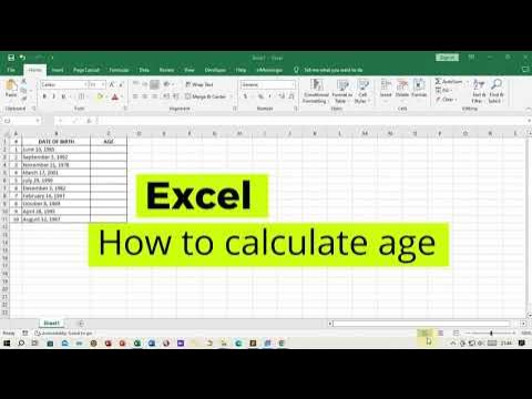 How to Calculate Age Using YEARFRAC() and INT() Functions: Excel Tutorial - YouTube