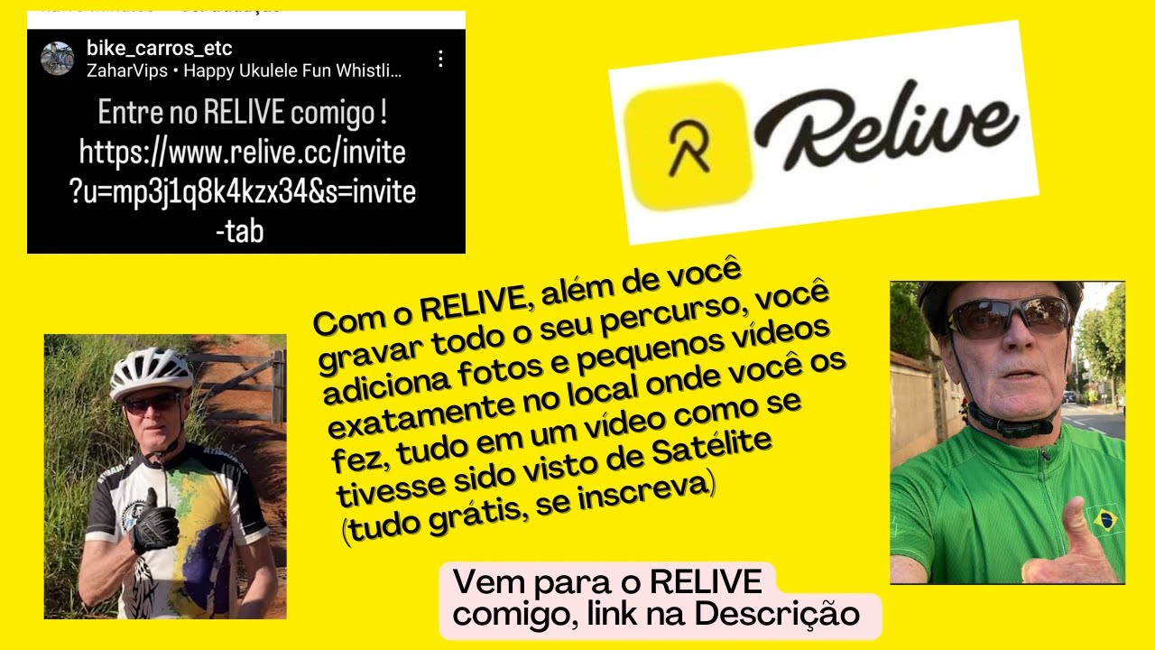 Como usar o App RELIVE nas suas pedaladas, corridas, etc - YouTube