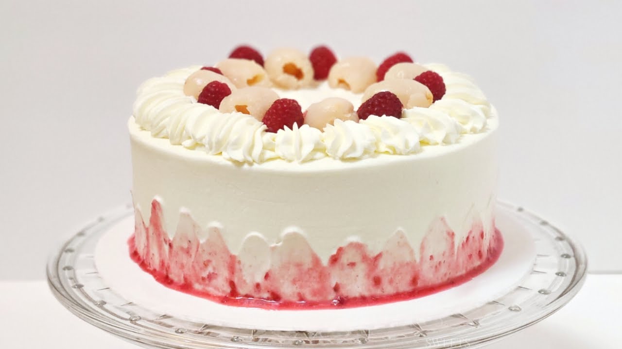 Raspberry Lychee Cake | JG Bites - YouTube