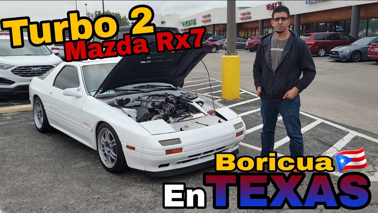 Mazda Rx7 "Turbo 2" 😱 Car Meet Boricua en Texas - YouTube
