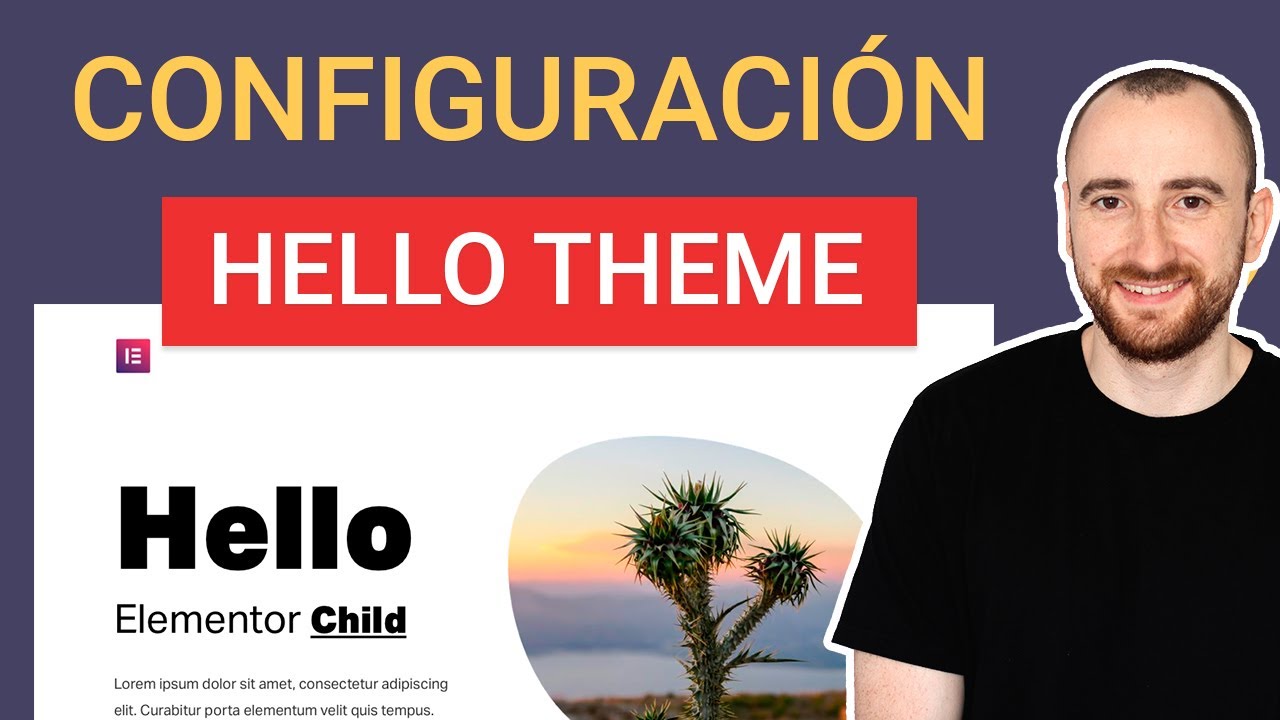 HELLO THEME Elementor Configuración | Child Theme | Quitar título ...