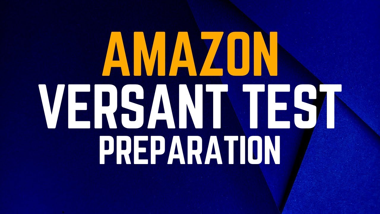 Amazon - Grooming Session for Versant Test - YouTube