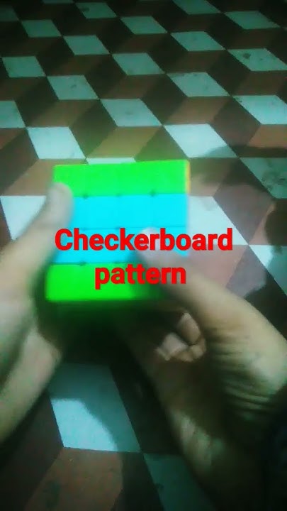 4x4 Rubik cube checkerboard pattern plz subscribe cube art channel ...