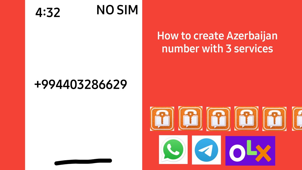SafeUM Azerbaijan Number | how to create whatapp telegram olx account ...