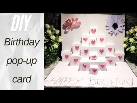 DIY Birthday Pop-Up Card | Easy Handmade 3D Card Tutorial for Beginners ...