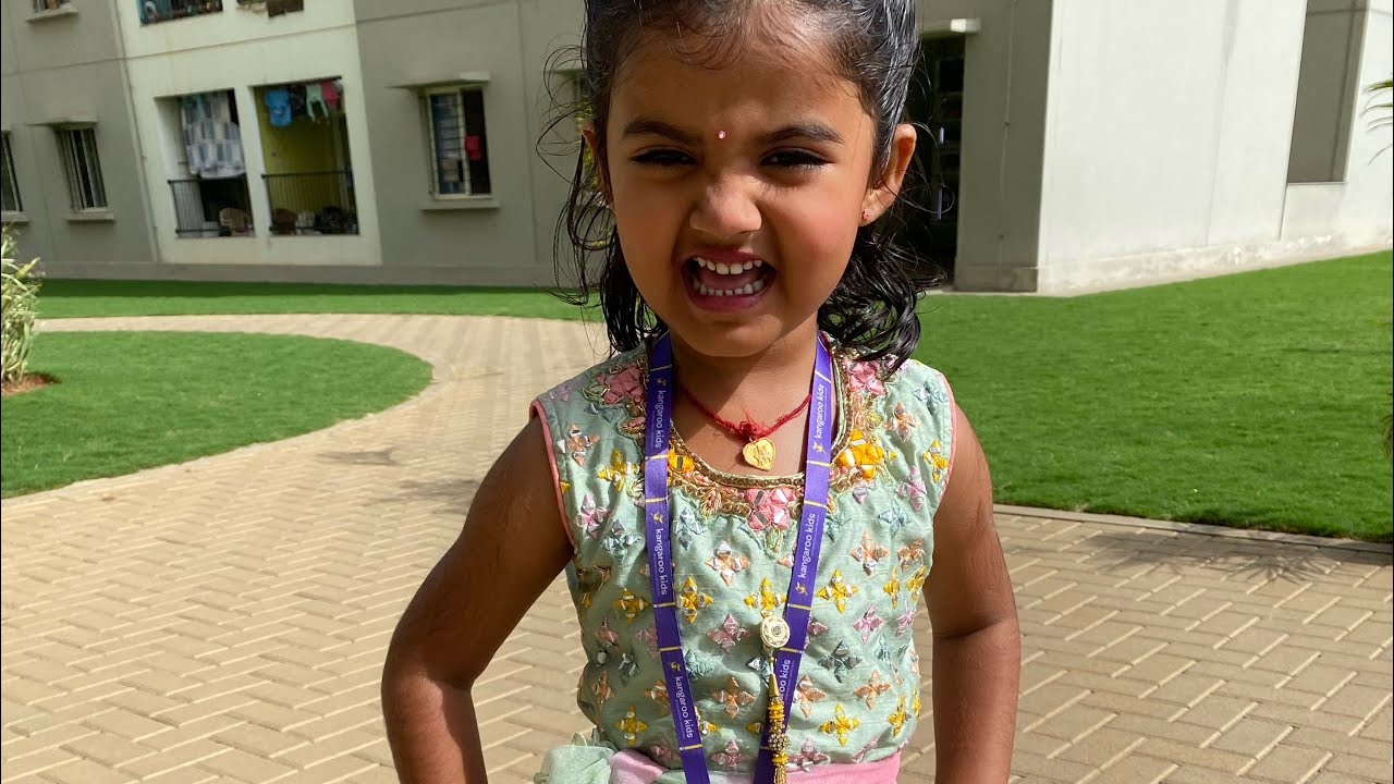 National song by Advika Anand in Kangaroo Kids School - YouTube