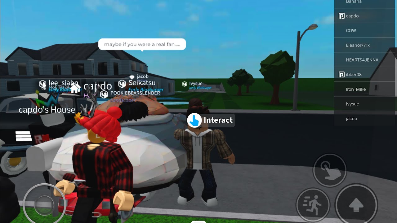 I Met Capdo in Welcome to Bloxburg!!! - YouTube