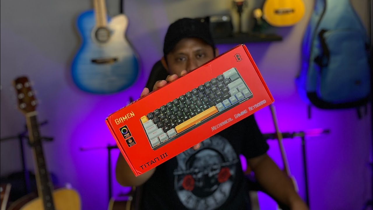 REVIEW KEYBOARD GAMING GAMEN TITAN III - YouTube