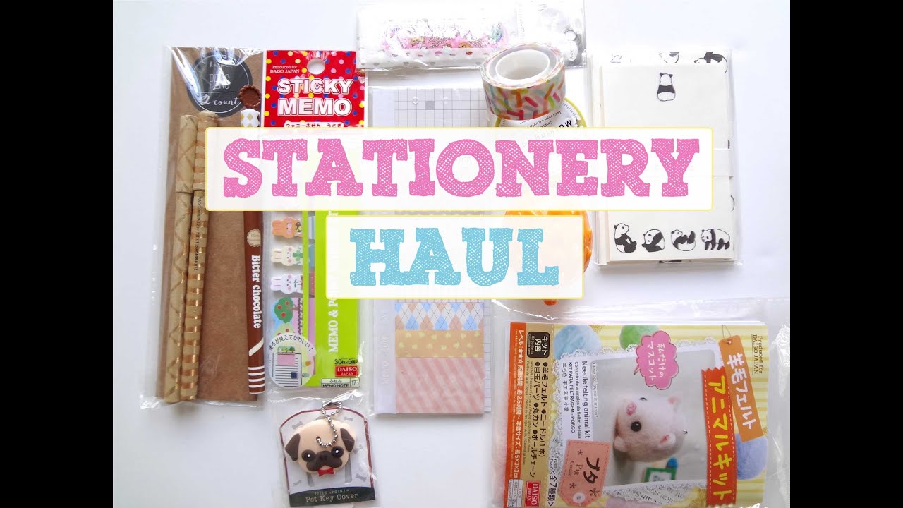 Stationery Haul - YouTube