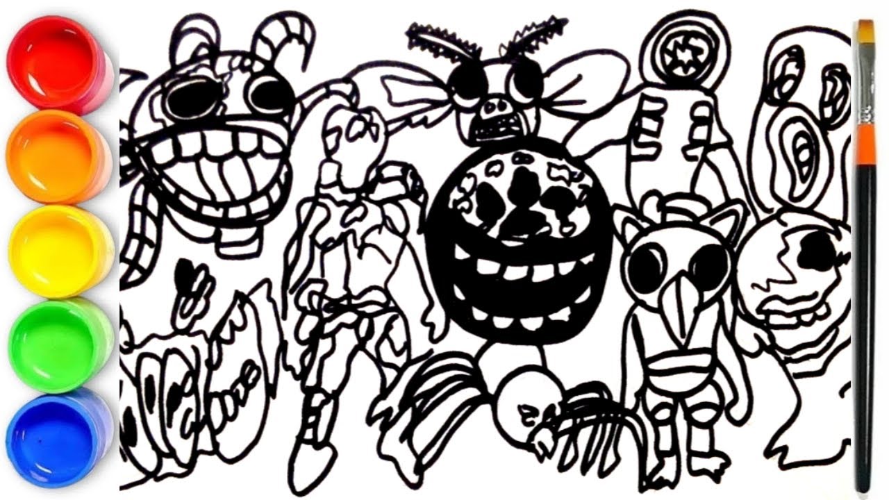 How to draw Doors Floor 2 Characters | Doors Floor 2 - YouTube