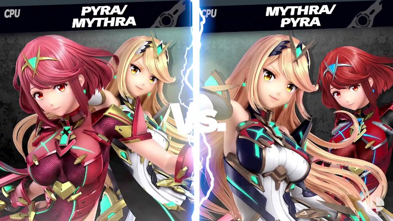 Smash Ultimate EX Pyra/Mythra VS Mythra/Pyra - YouTube
