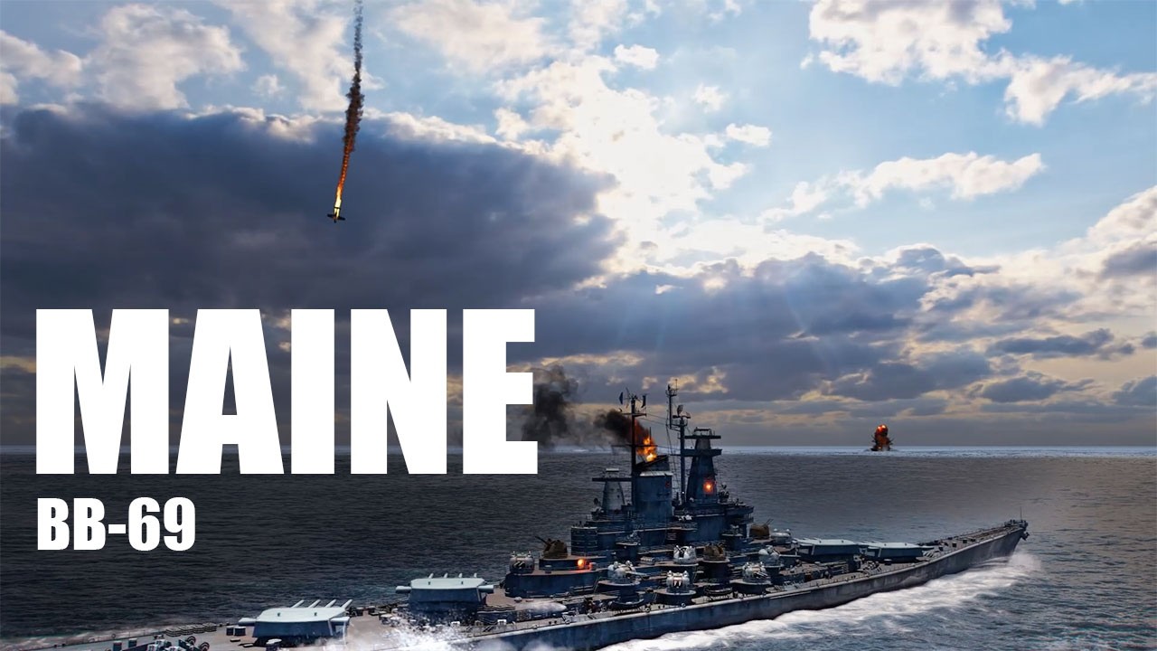 USS Maine BB-69: Americas Lost Montana-Class Battleship! モンタナ級戦艦 - YouTube