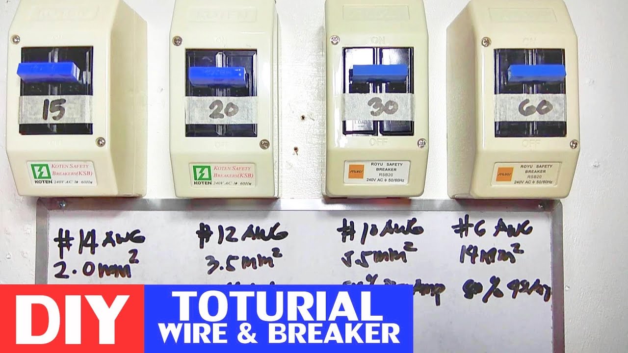 ANO ANG TAMANG WIRE PARA SA ILAW, OUTLET AT BRANCH CIRCUIT BREAKER ...