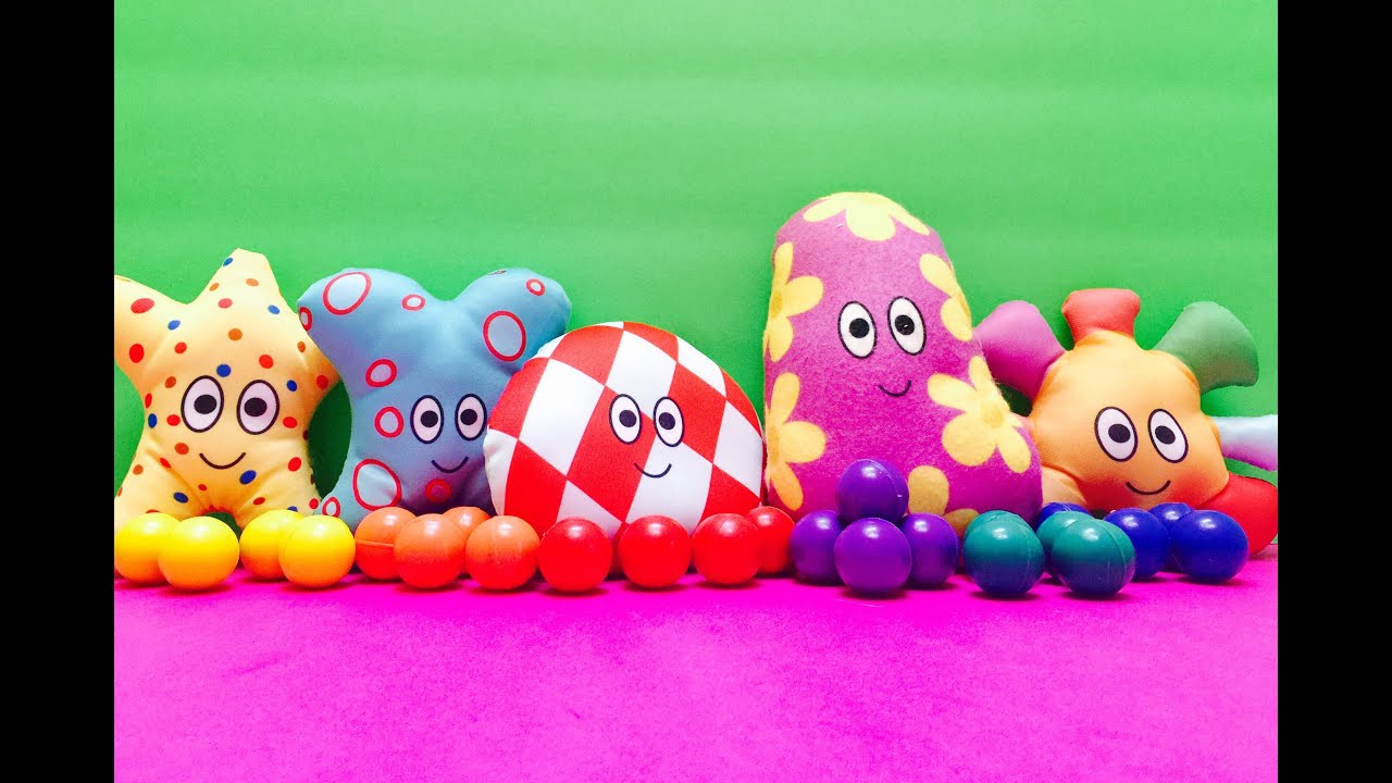 HaaHoos Toys Counting Rainbow Colored Bouncy Balls Game - YouTube