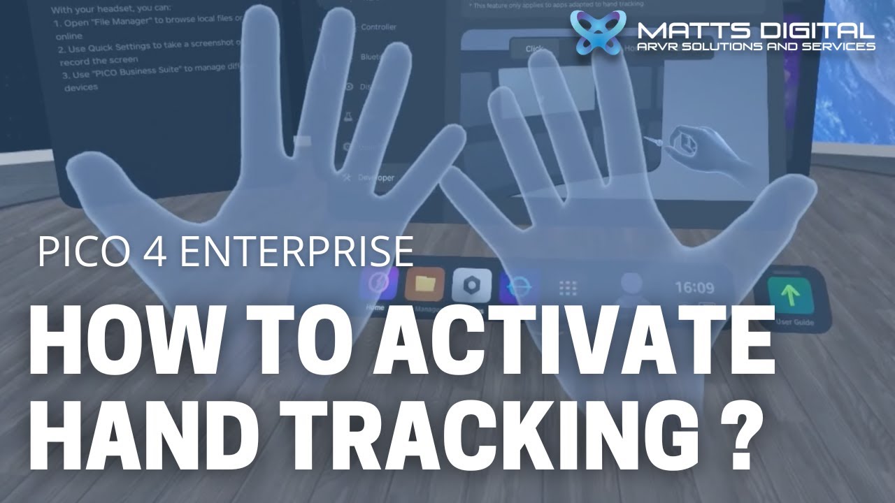 Pico 4 Enterprise - How to activate hand tracking? - YouTube