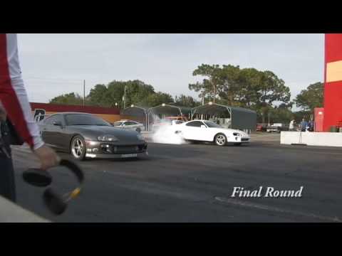 Jessica Barton racing in her Supra @ 9.21! - YouTube