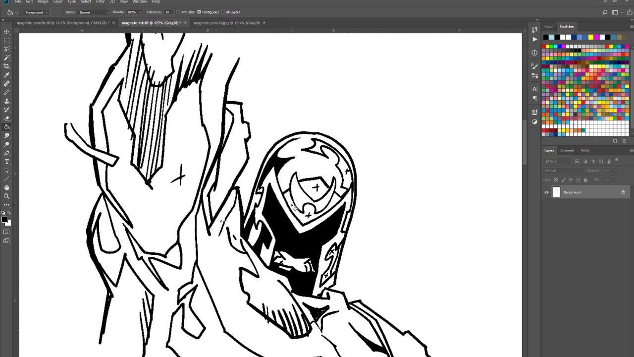 Pencils to Non-Photo Blue in Photoshop - YouTube