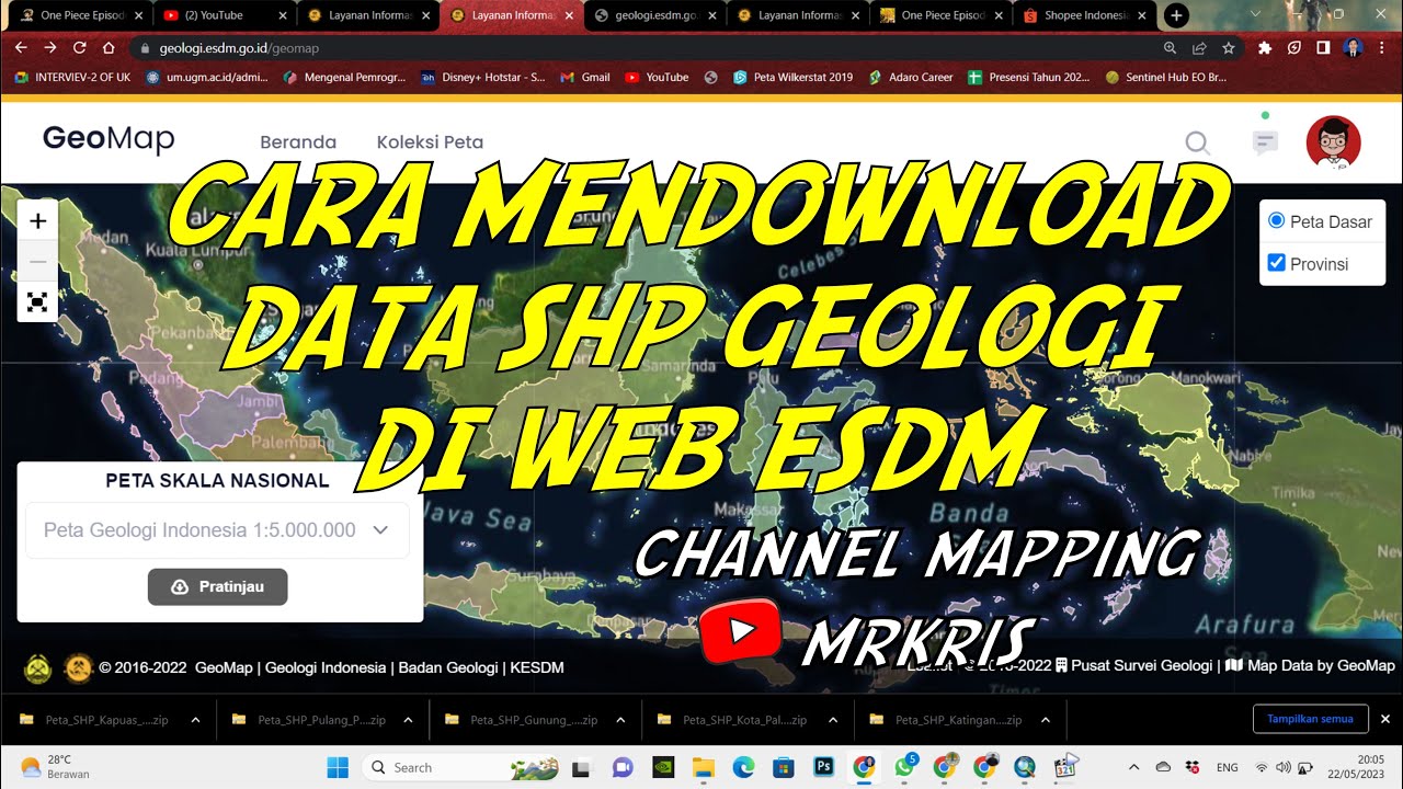 CARA MUDAH MENDOWNLOAD DATA SHP GEOLOGI DI WEBSITE GEOMAP ESDM # ...