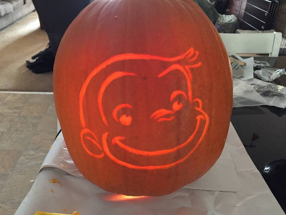 Curious George Pumpkin - YouTube
