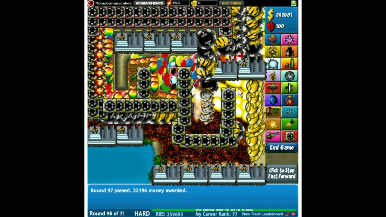 Bloons TD 4: Spike Factory Strategy Part 2 (T557) - YouTube