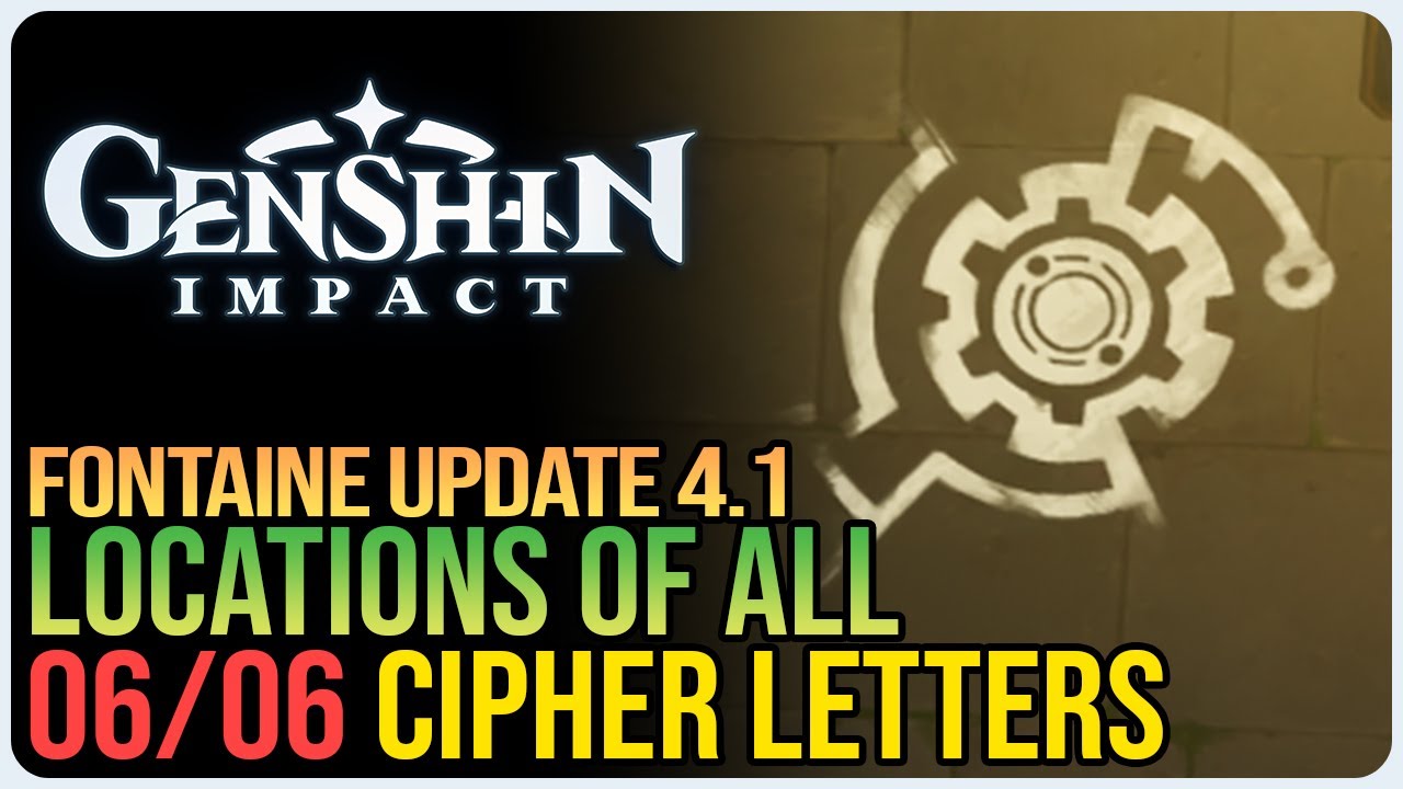 All Cipher Letter Locations Genshin Impact - YouTube