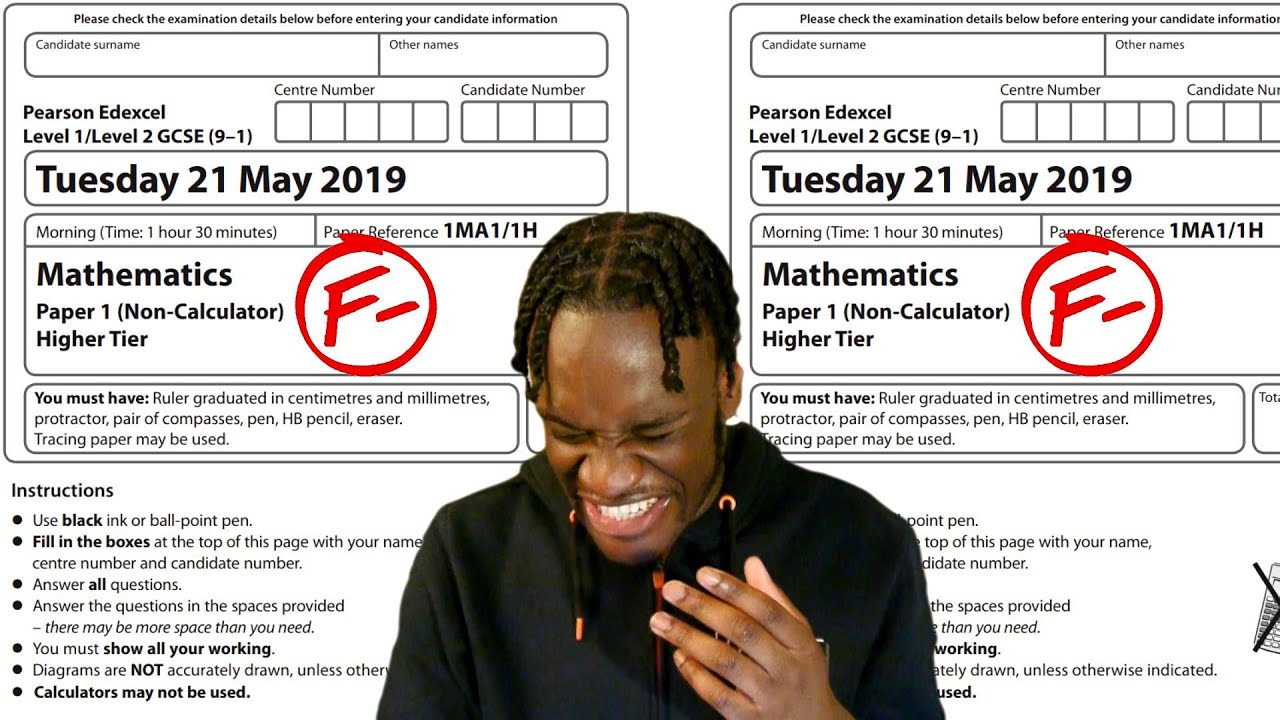 A* MATHS STUDENT RESITS GCSE MATHS PAPER (Part 2) - YouTube