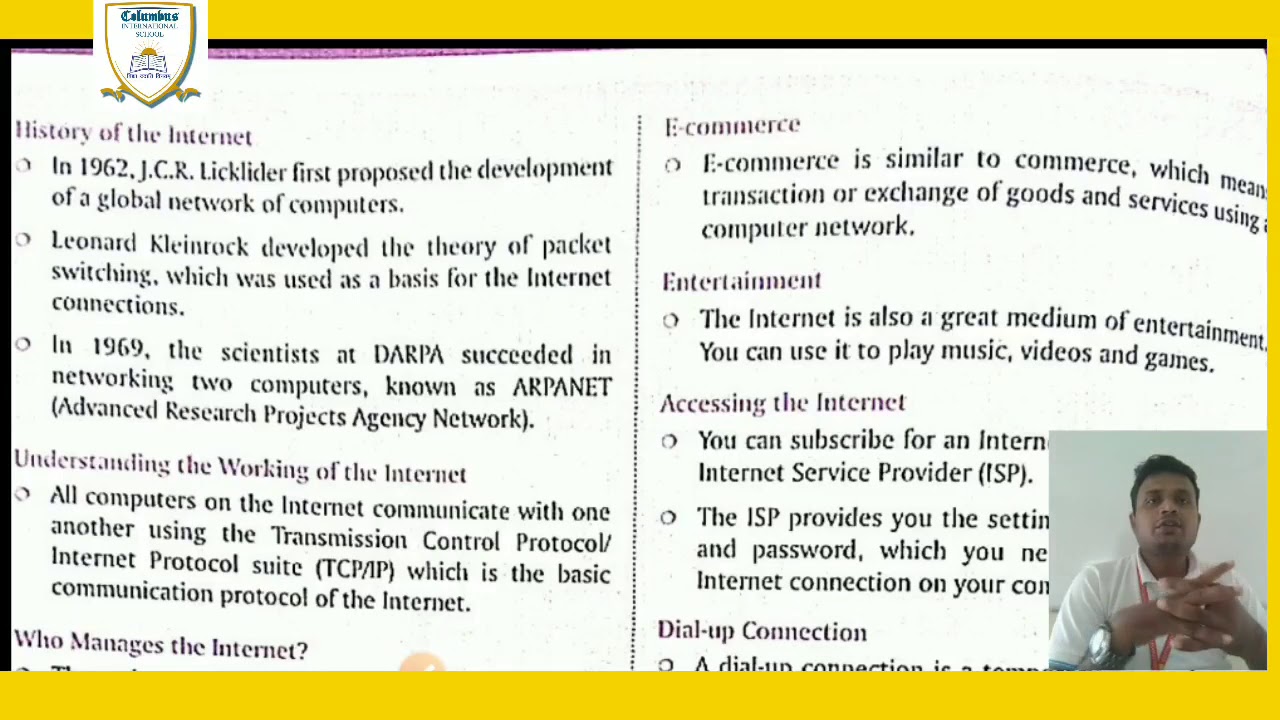 Class-10 Computer : Topic - Unit 1 Networking all things revision - YouTube