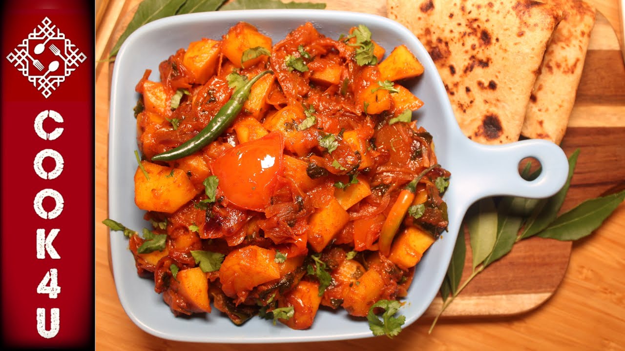 Tomato Potato Dry Curry | Potato Tomato Sabzi | Aloo Tamatar ki Sabji ...