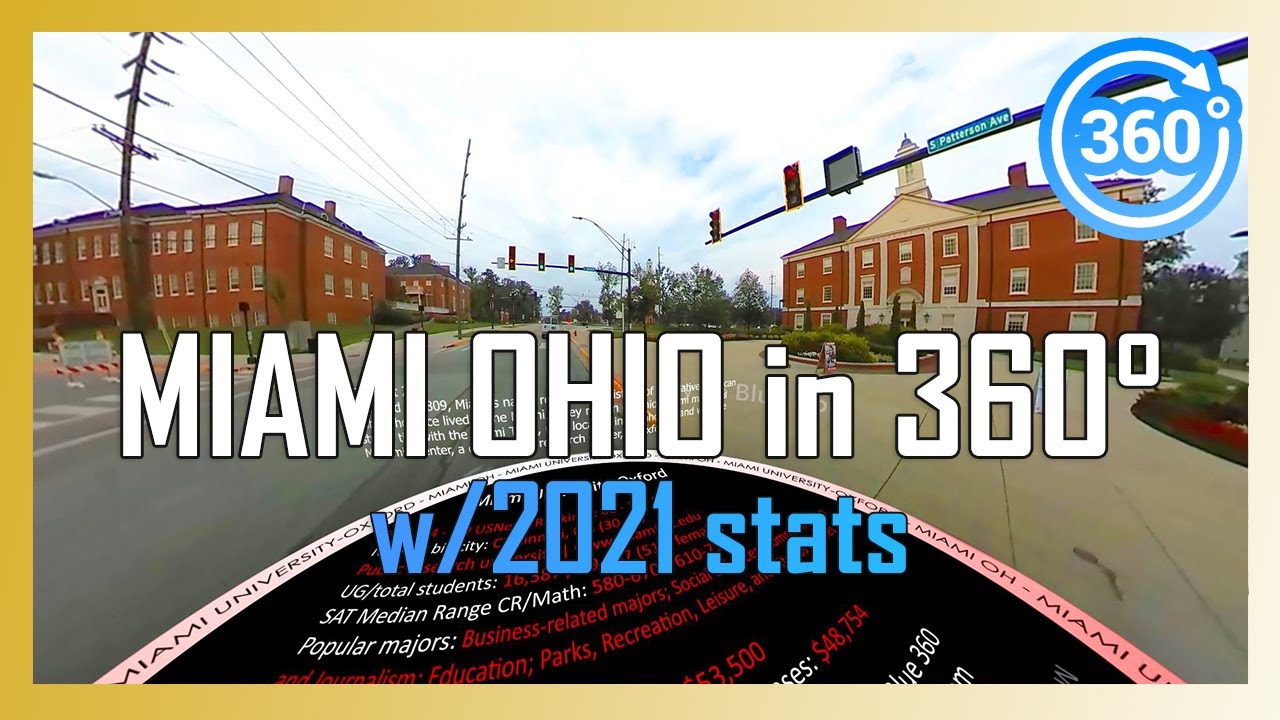 [2024] MIAMI UNIVERSITY IN OHIO 360° VR driving tour - YouTube