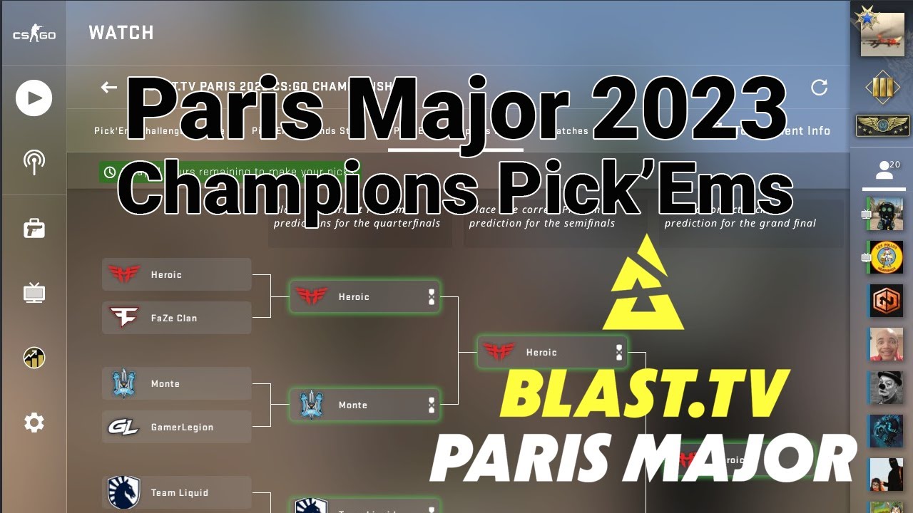 Blast Paris Major 2023 - Pick’Em Predictions (Champions Stage) - YouTube