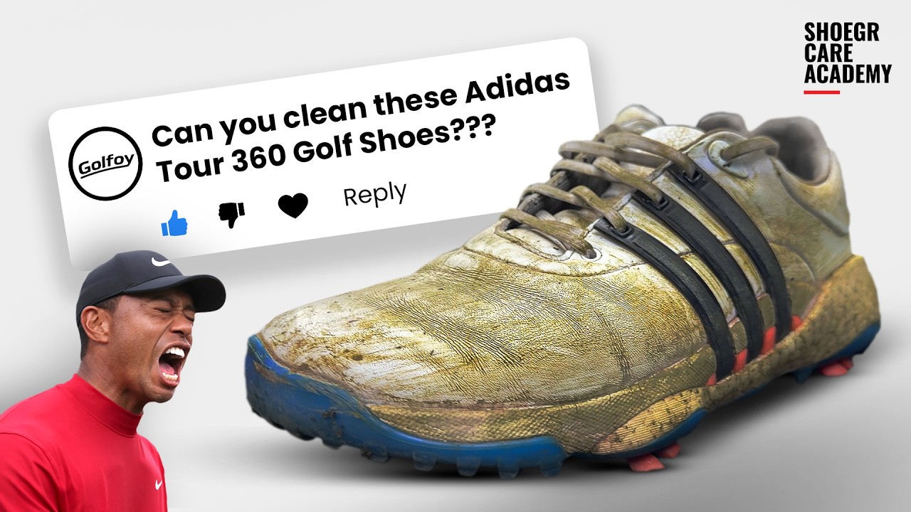 SHOEGR Care Academy - Cleaning Adidas Tour 360 Golf Sports Shoes ...