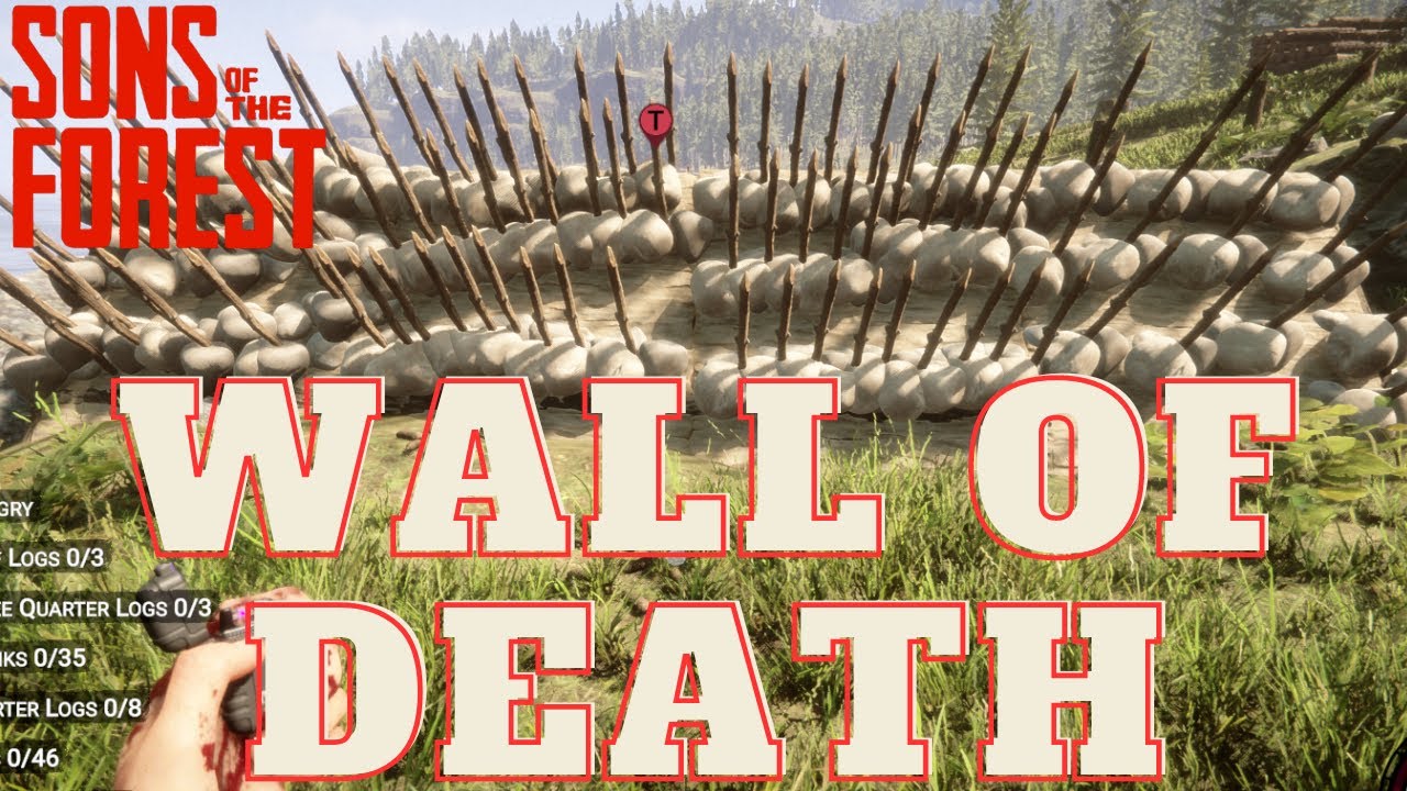 Sons Of The Forest-Best Defensive Wall In The Game!!!☑️ - YouTube