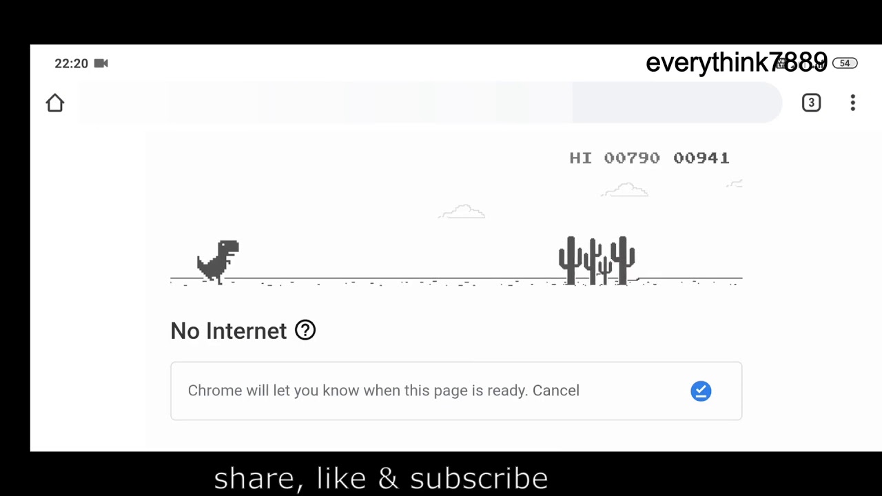 Dinosaur chrome offline game android || Dino T-rex || Dinosaurus ...