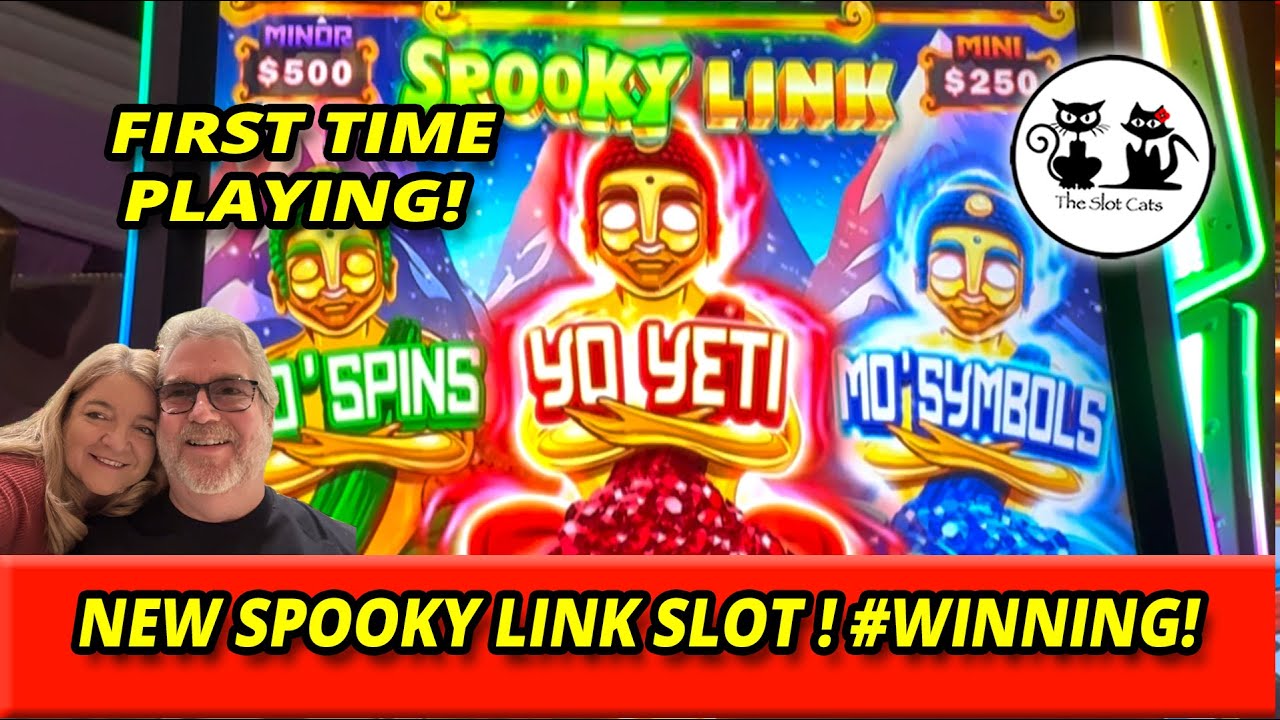 FIRST TIME PLAYING SPOOKY LINK SLOT MACHINE! LOVE THE YETI, HE IS SO ...