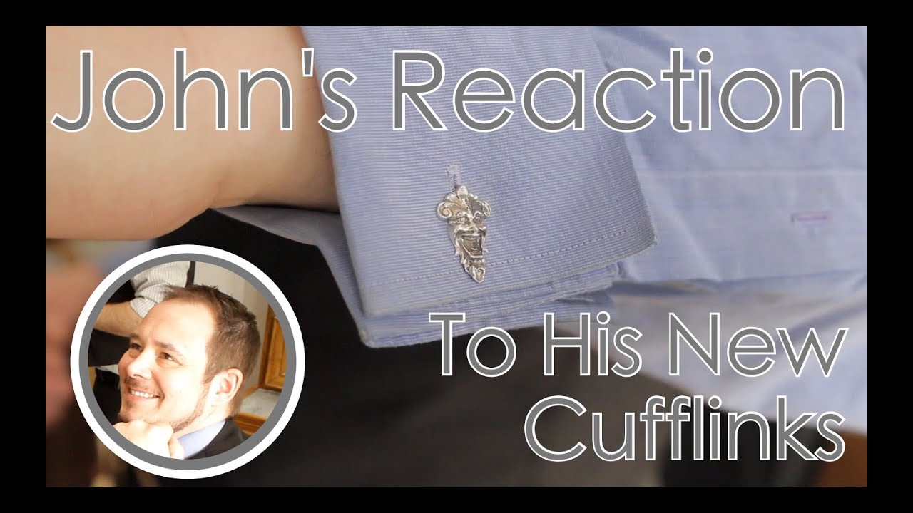 John's Reaction To His New Sterling Silver Neo-Gothic Jester Cufflinks ...