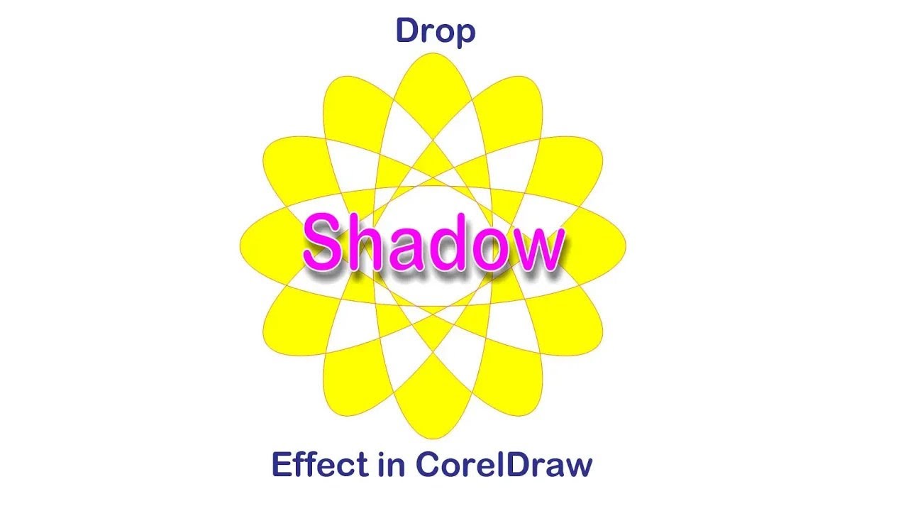 Shadow effect in Corel Draw | कोरल ड्रॉ शैडो इफ़ेक्ट - YouTube