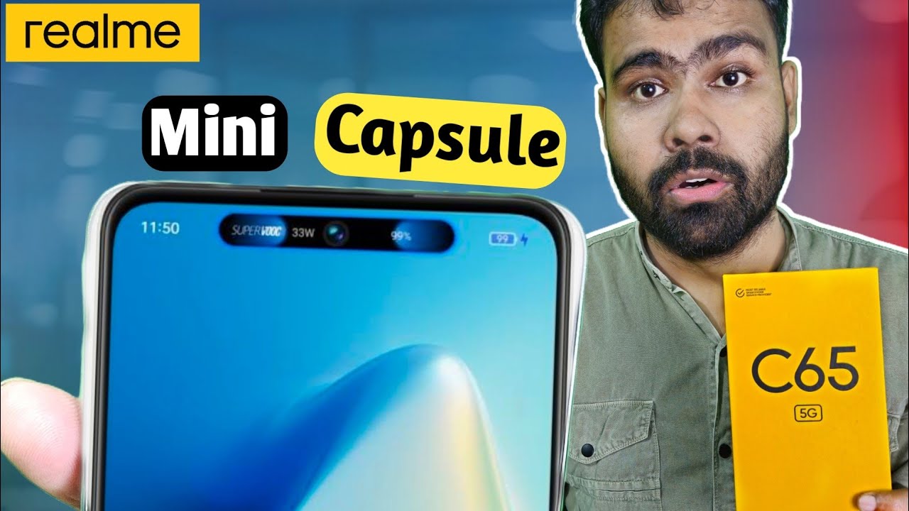 This Budget Smartphone comes with Mini Capsule😲 - Realme C65 5G - YouTube
